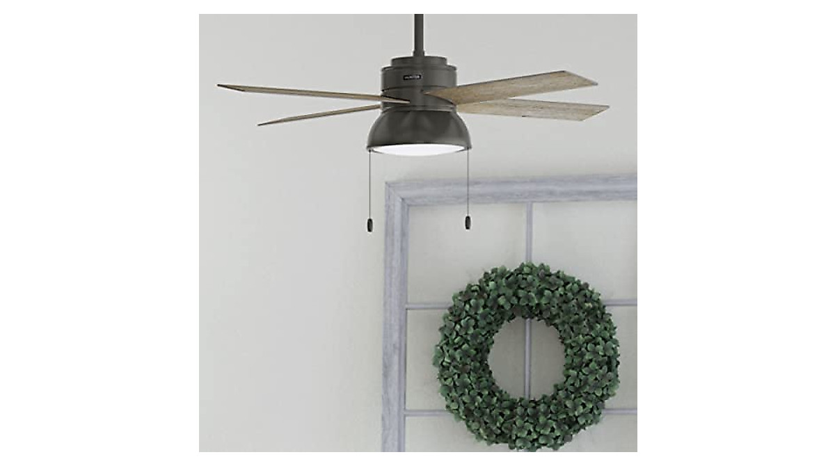 Hunter Loki Indoor Ceiling Fan with LED Light and Pull Chain Control