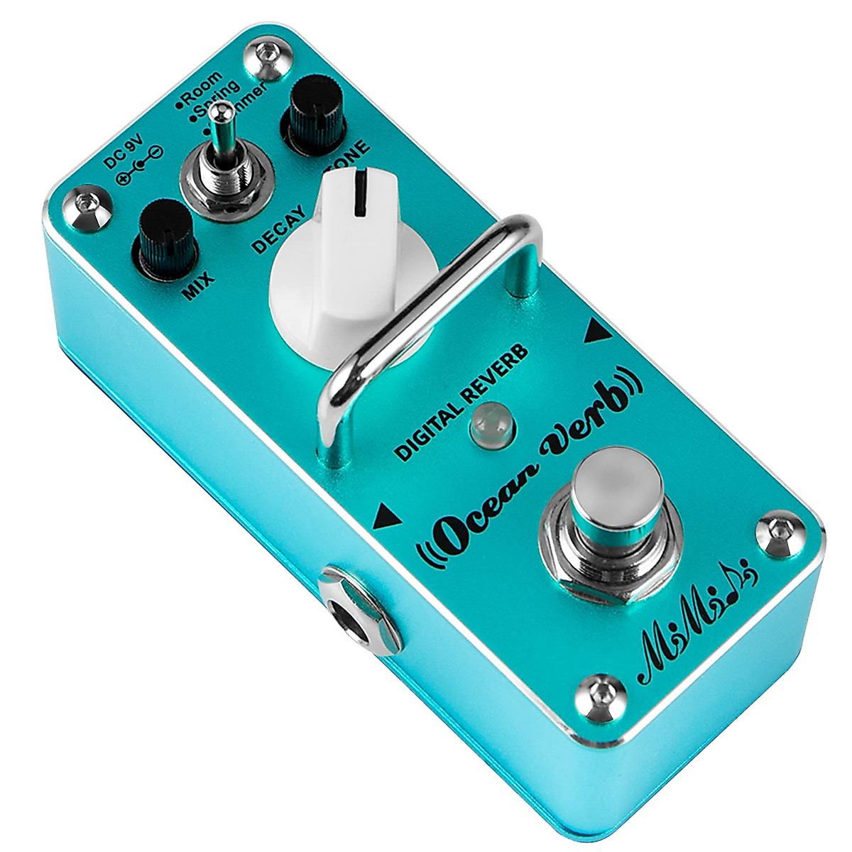 MIMIDI Digital Reverb Guitar Effect Pedal with True Bypass 3 Modes Room Spring Shimmer Portable Mini for Electric Guitar And Bass