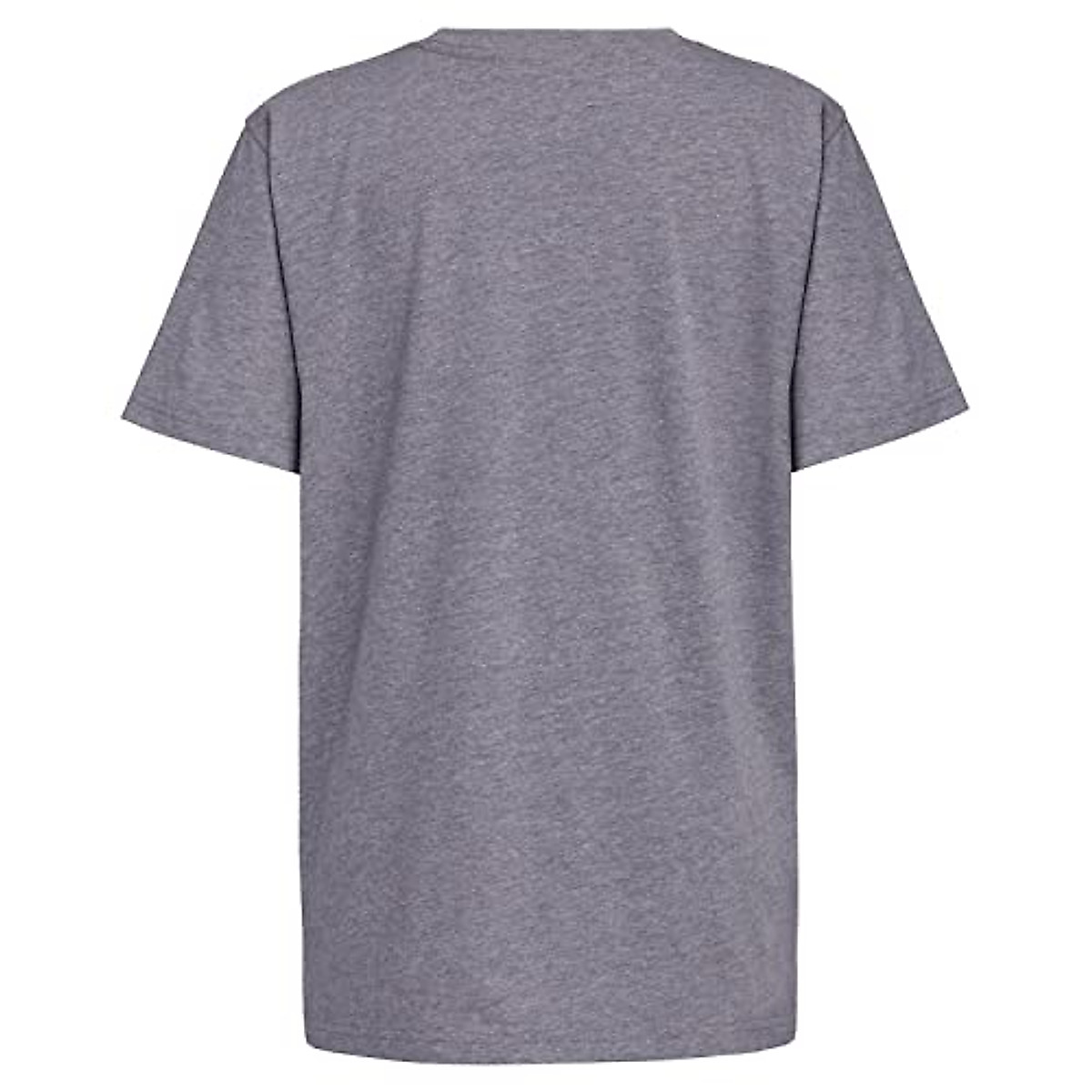 adidas Boys' Big Short Sleeve Cotton Baseball Novelty T-Shirt, Charcoal Grey Heather, Large (14/16)