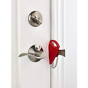Addalock The Original Portable Door Lock by Rishon Enterprises for Home Security Used as an Apartment Security Lock, Travel Door Lock, AirBNB Lock and Dorm Room Essentials, 2 pck