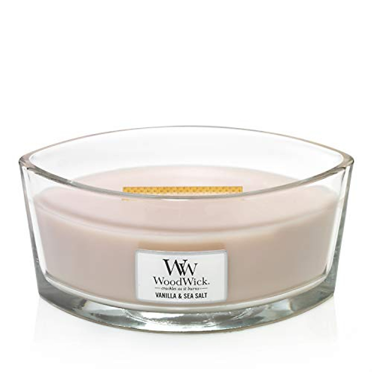 Woodwick Ellipse Scented Candle, Vanilla & Sea Salt, 16oz | Up to 50 Hours Burn Time & Ellipse Scented Candle, Lavender Spa, 16oz | Up to 50 Hours Burn Time