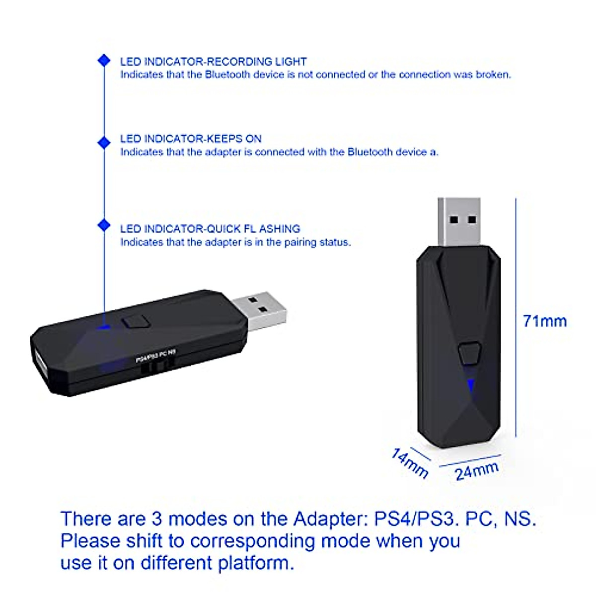EJGAME Controller Adapter Converter Compatible with PS5/PS4/PS3/Switch/PC,Makes PS-5/PS-4/Xbox/Switch Joy Con Controllers Compatible with Your Switch/PS5/PS4 Console