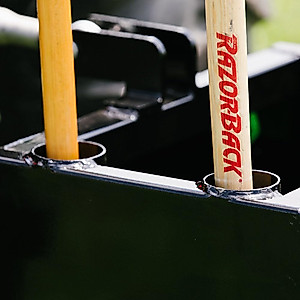 Titan Attachments 3 Point Black Ballast Box Fits Category 1 Tractor Attachment, Quick Hitch Compatible, 800lb Capacity, Tractor Ballast Box with 5.3cu.ft Volume, 2" Trailer Hitch Receiver