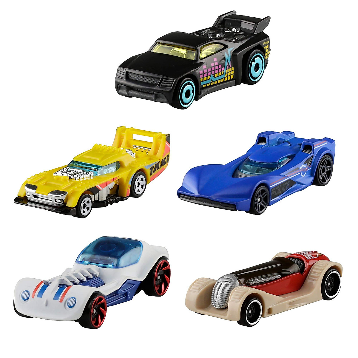 Hot Wheels Track Bundle City Track Builder X-Raycers 5-Pack 1:64 Scale Die-Cast Cars Collectors of All Ages Colorful Graphics Exclusive Great Gift Idea 3 Years and Older