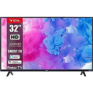 TCL 32-Inch Series 4 Class 720p LED Smart Roku TV 60Hz Refresh Rate Compatible with Alexa & Google Assistant (Renewed)