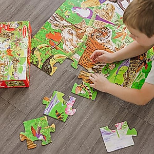 Melissa & Doug Rainforest Floor Puzzle (48 pcs, 2 x 3 feet) - FSC Certified