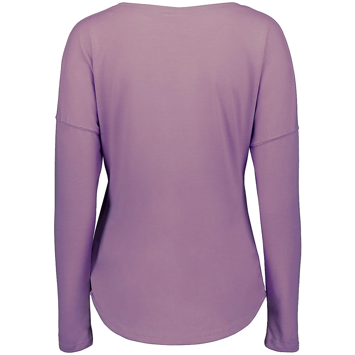 Augusta Sportswear Womens Lux Tri-Blend Long Sleeve Shirt, Light Lavender Heather, 3XL