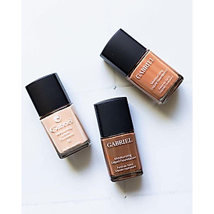 Gabriel Cosmetics Liquid Foundation, Organic Formula- 1 fl oz. (Natural Beige, 1.0)