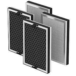 FMDZFL JF260 Replacement Filer, 3-in-1 True HEPA Filter for JF260 Air Puri-fier, Part Number JF260-RF, 4 Pack