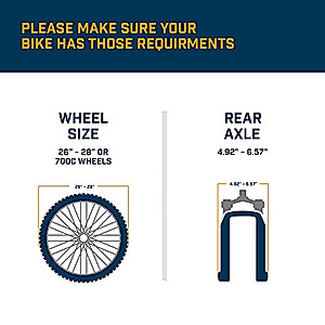 Alpcour Bike Trainer Stand for Indoor Riding – Portable Stainless Steel Indoor Trainer w/Magnetic Flywheel, Noise Reduction, 6 Resistance Settings & Bag – Stationary Exercise for Road & Mountain Bikes