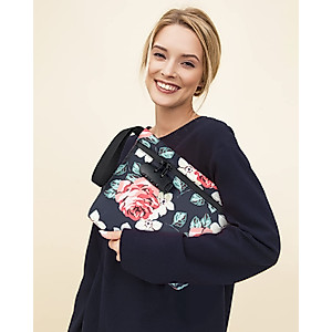 SafeDeluxe Smell Proof Bag with Combination Lock 11.5'' x 8.6'' Odor Proof Container Carbon Lining Smoking Tobacco Pipe Pouch, Odorless Durable Medicine Organizer Cases (Flower)