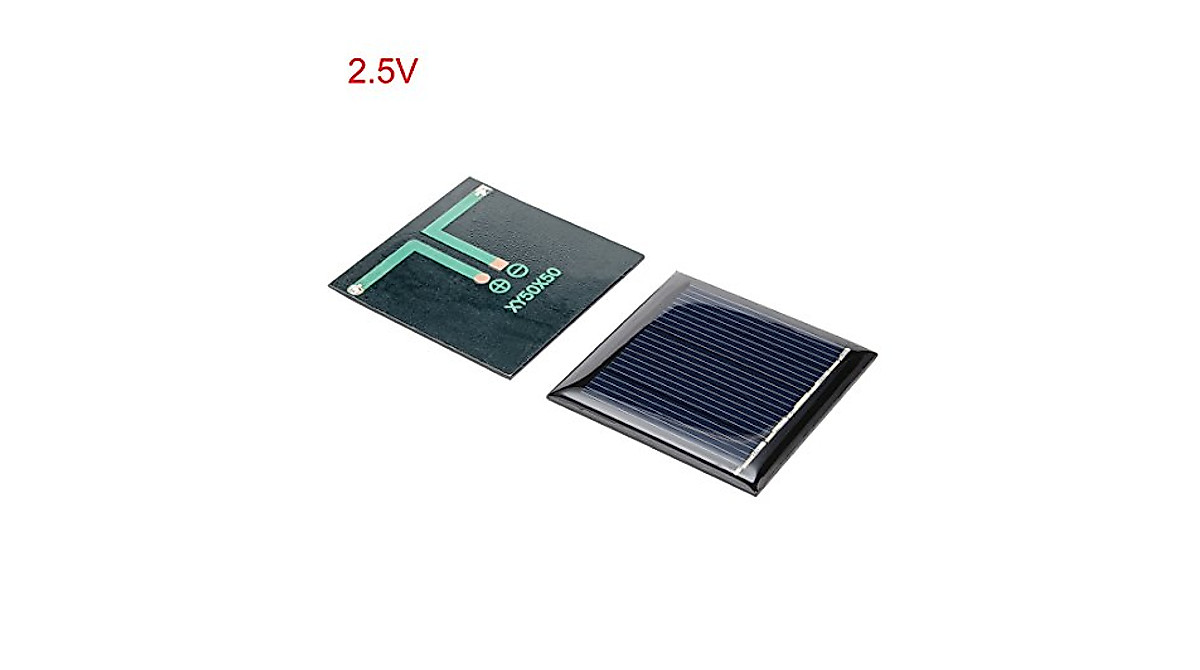 uxcell 5Pcs 2.5V 100mA Poly Solar Panels for DIY Projects
