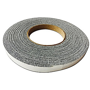 1/2" x 1/8" LavaLock High Temp BBQ Gasket Smoker Seal for Nomex Door Lid, Self Stick Grey