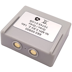 3.6V 2100mAh 2.1Ah Ni-Mh Rechargeable Battery 68300900 for HETRONIC Remote Control, Grey 683 00900 Battery, Pack of 2