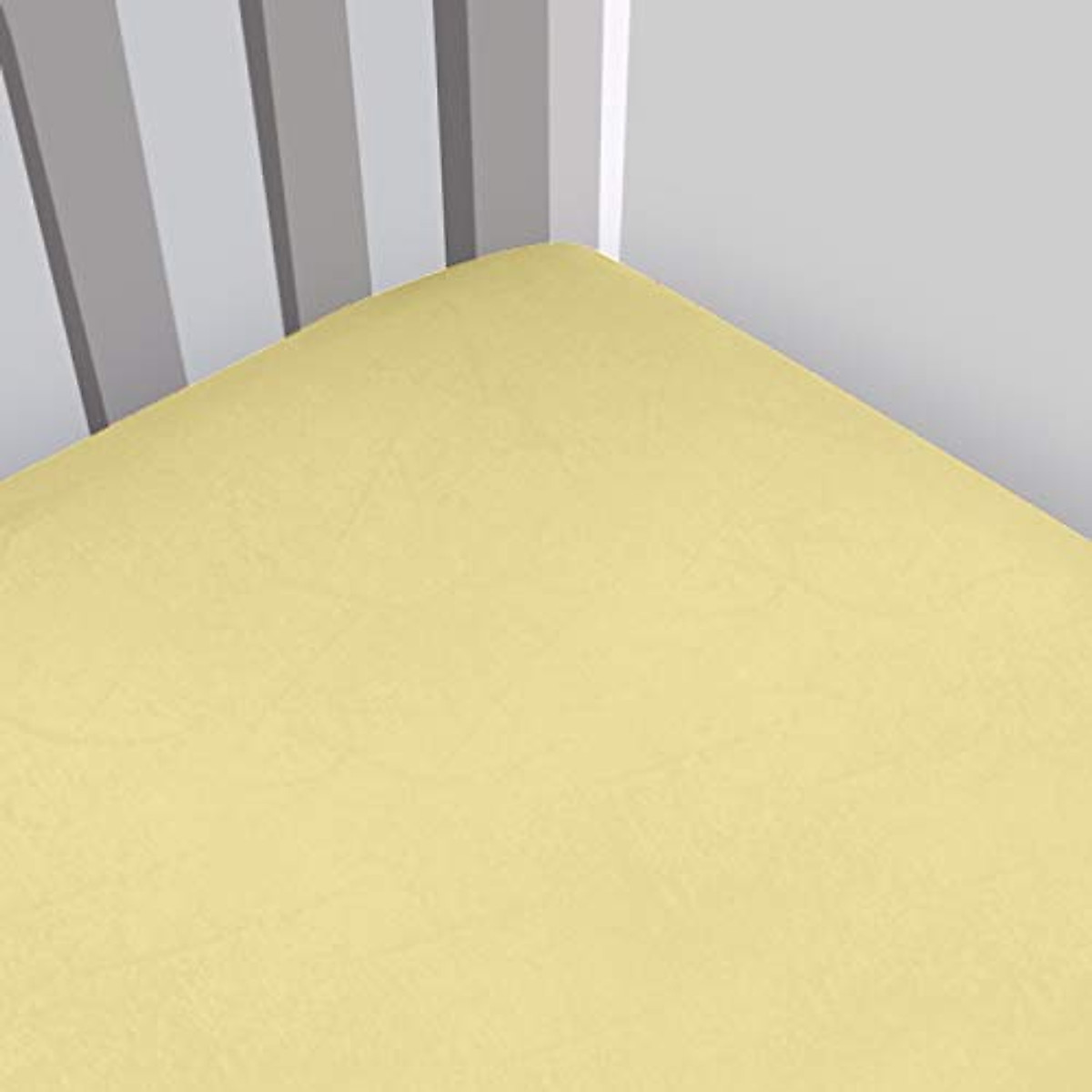 Magnolia Organics Fitted Interlock Crib Sheet - Standard, Pale Banana