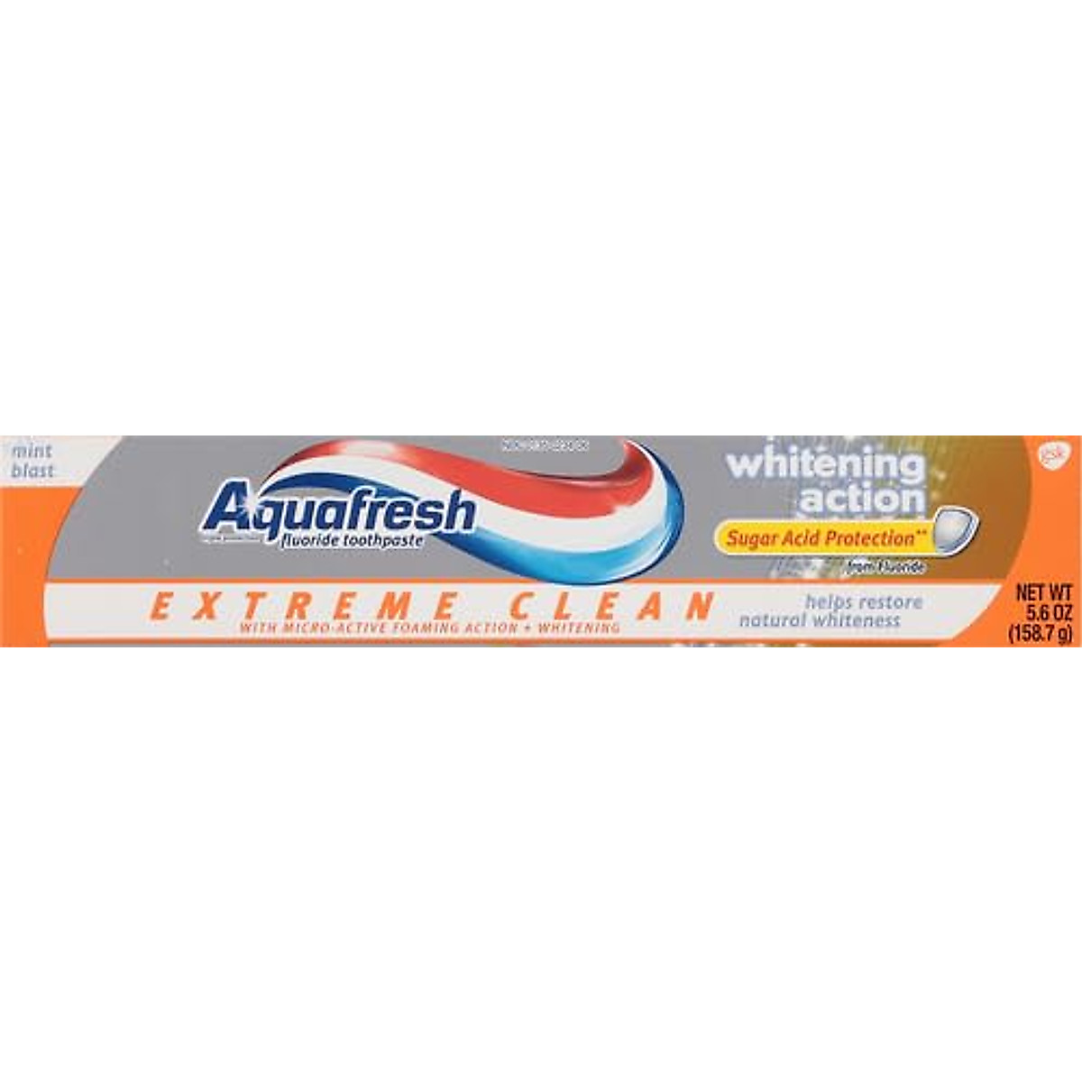Aquafresh Extreme Clean Whitening Action Fluoride Toothpaste for Cavity Protection, 5.6 ounce
