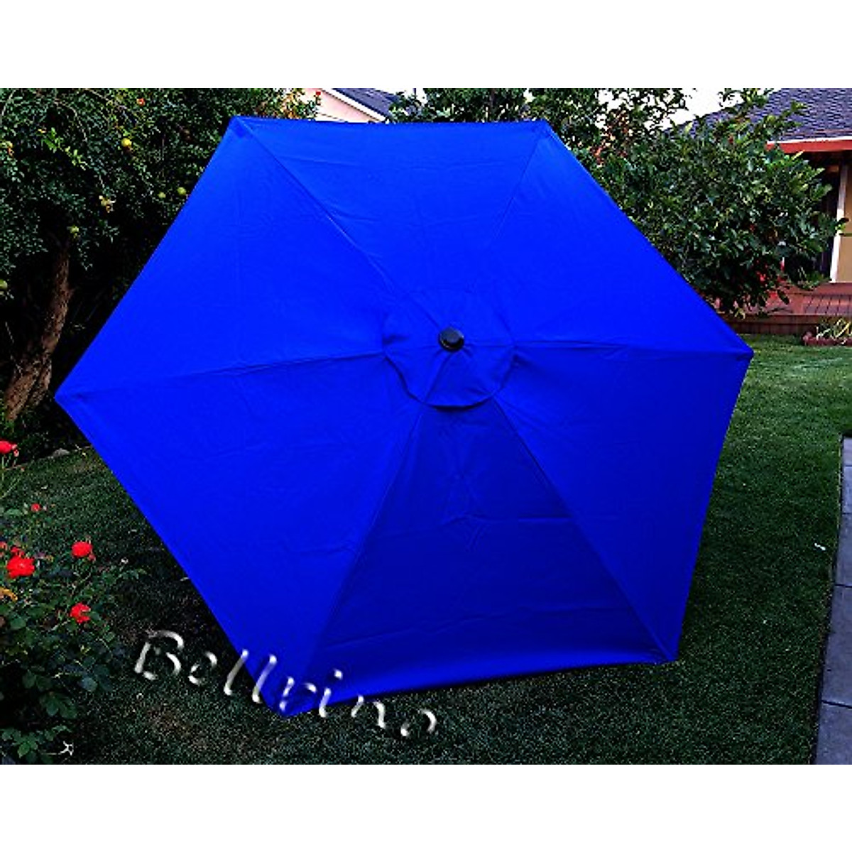 BELLRINO DECOR Replacement ROYAL BLUE STRONG & THICK Umbrella Canopy for 9ft 6 Ribs (Canopy Only)