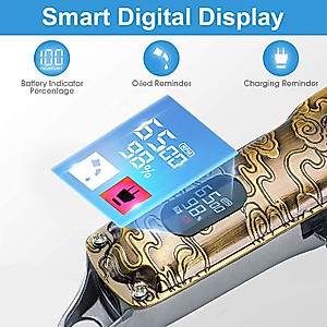 Suttik Professional Hair Clippers and Electric Shavers Set, Beard Trimmer for Men Electric Razor Beard Grooming Kit Hair Trimmer with 2 Foil Head and Limit Combs, Gift for Men,Bronze