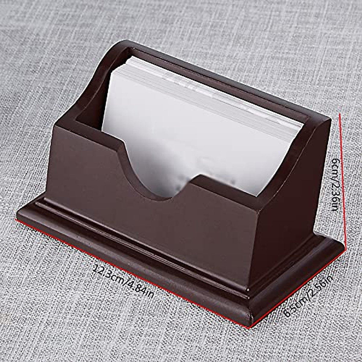 zenglingliang Card Case Business Card Holder Business Card Display Stand Desktop Business Card Holder Display for Desk Pen Holder Wood Card Holder (Size : C)