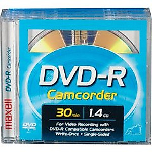 Maxell DVD-R-CAM-PANA 3" DVD-R Round Cartridges for Panasonic and Late Model Hitachi DVD Camcorders