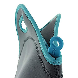 BUILT NY Gourmet Getaway Neoprene Lunch Tote (Gray with Blue Stitching)