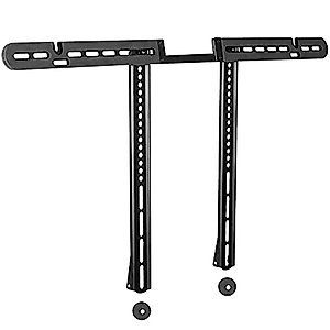 VIVO Steel Speaker Mount Designed for Sonos Arc Soundbar, Above or Below Wall Mounted TV, Fits VESA Widths up to 600mm, Black, MOUNT-SONOS3T