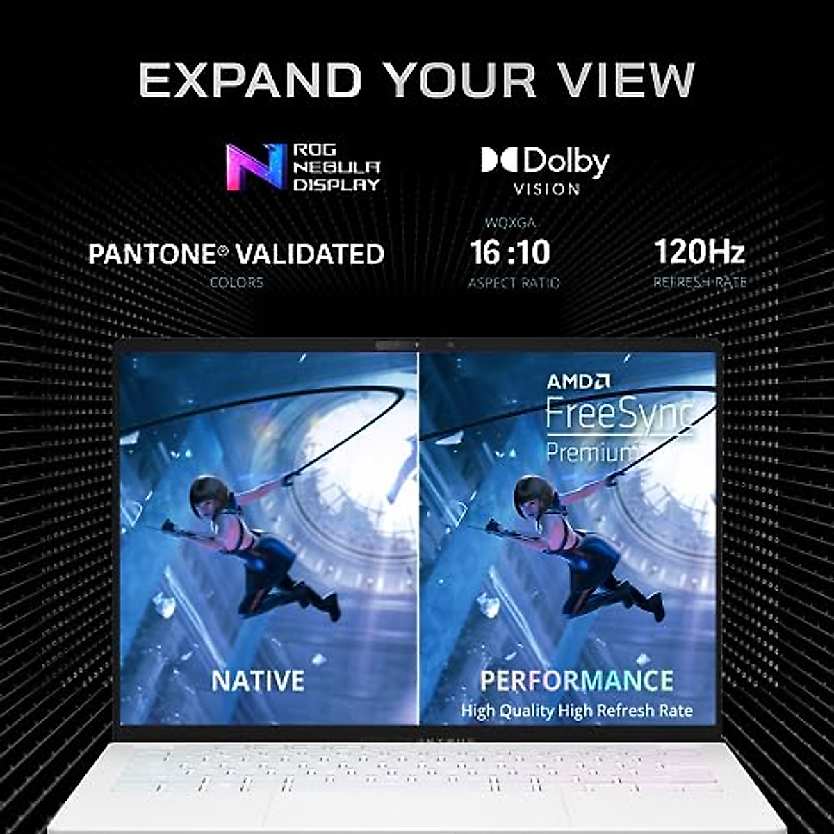 ASUS 2022 ROG Zephyrus 14" WQXGA 120Hz Gaming Laptop, AMD Ryzen-9 6900HS, 16GB DDR5 RAM, 1TB PCIe SSD, RGB Backlit Keyboard, AMD Radeon RX 6700S, Win 11, White, 32GB SnowBell USB Card