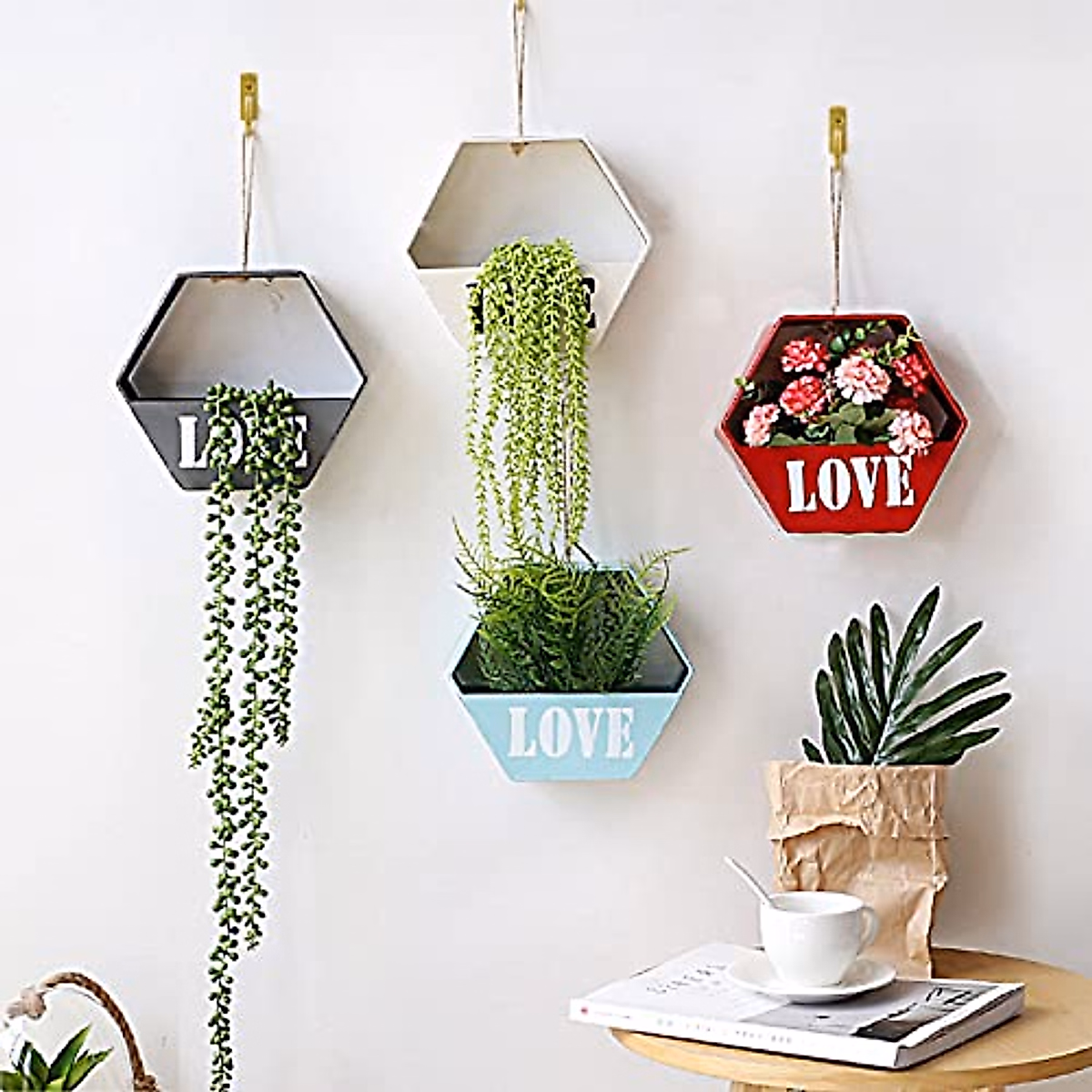 Auvotuis 100Pcs Wall Mounted Single Hooks, Small Coat Hooks Hanger Modern Robe Hooks with Screws for Keys, Cups, Hats, Towel (Gold)