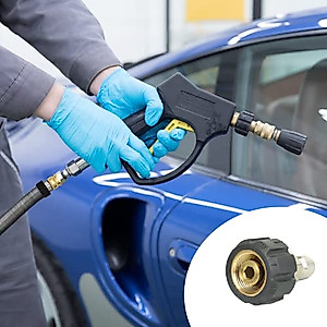 Xiny Tool Pressure Washer Adapter Set, Quick Disconnect Kit with M22 Metric Male Thread Quick Connector, M22 Swivel to 3/8'' Quick Connect, 3/4" to Quick Release, 8 Pack