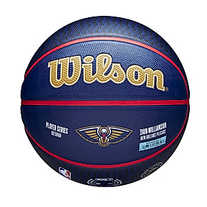 WILSON NBA Player Icon Outdoor Basketball - Zion Williamson, Size 7-29.5"