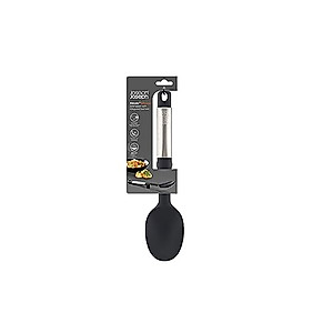 Joseph Joseph Elevate Silicone Solid Spoon, BPA Free, Heat Resistant Non Stick Kitchen Utensil, Weighted Stainless Steel Handle