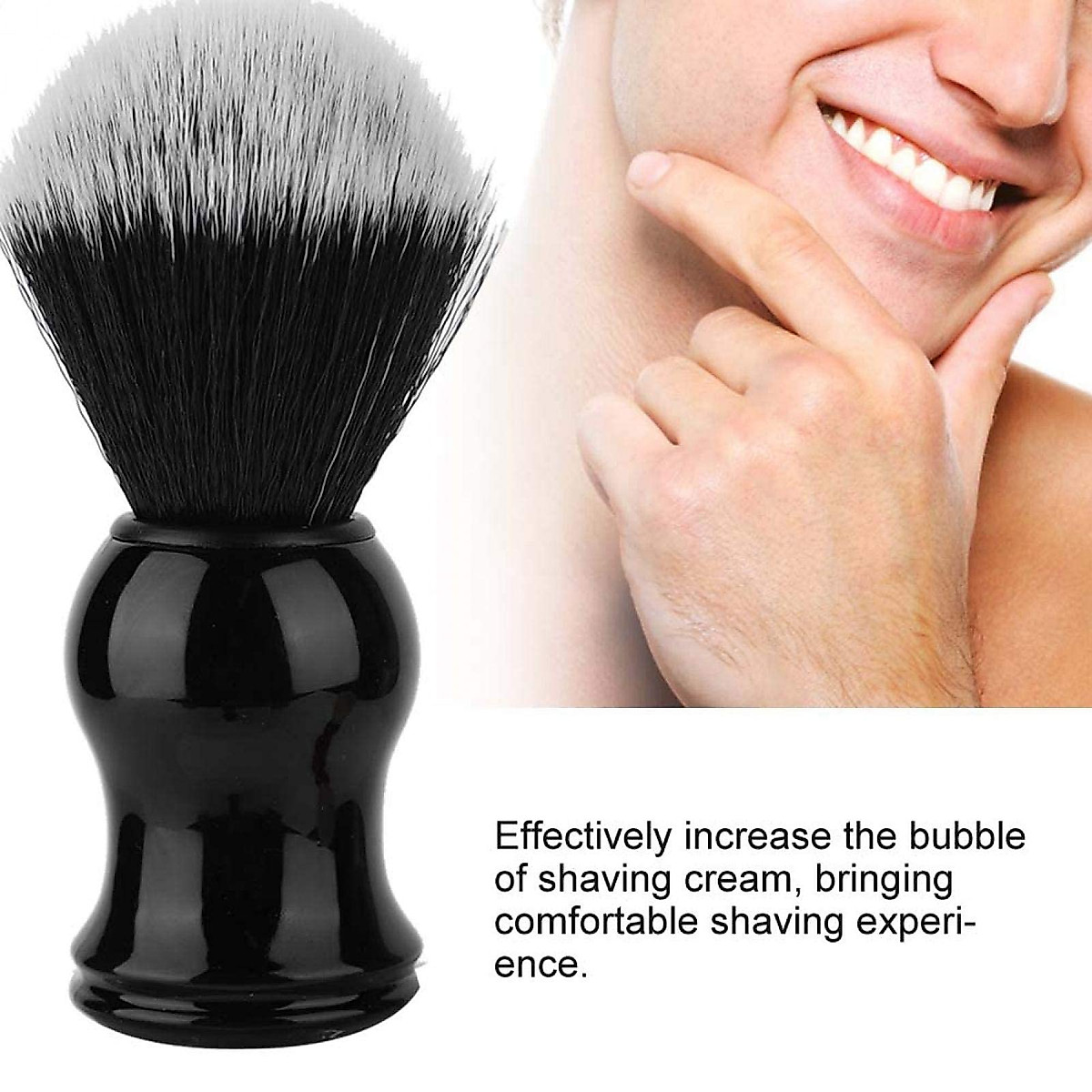 Shaving Brush, Barber Cleaning Hairbrush Neck Duster Brush with Wood Handle for Professional Salon and Home - 3 Types(#2)