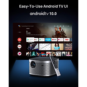 XGIMI Horizon 1080p FHD Projector 4K Supported Movie Projector, 2200 ANSI Lumens, Harman Kardon Speakers, Android TV 10.0, Auto Focus, Auto Keystone Correction, Auto Object Avoidance, WiFi Bluetooth