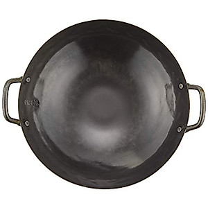 山田工業所 Yamada Iron Hammered Wok 27cm (Plate Thickness 1.2mm) Black