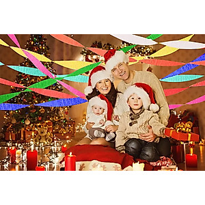 8 Rolls Rainbow Crepe Paper Streamerss,Rainbow Party Decorations Fall Autumn Decorations,Wedding, Birthday, Bridal/Baby Shower, Anniversary Party Backdrop Decorations