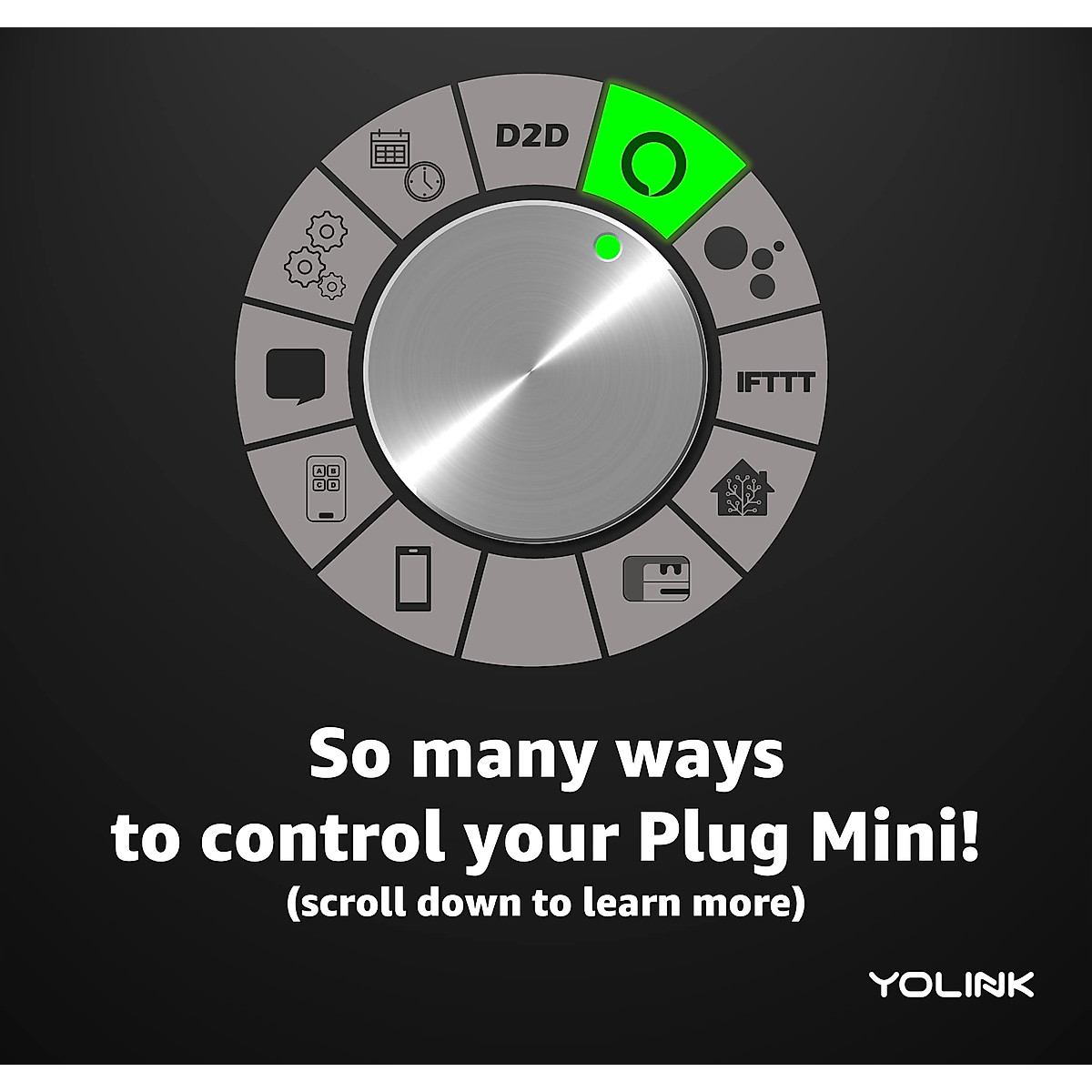 Smart Plug, LoRa enabled YoLink Plug Smart Home Mini Outlet Compatible with Alexa & Google Assistant, Remote Control Home Appliances from Anywhere, ETL Certified, YoLink Hub Required (Plug Mini)