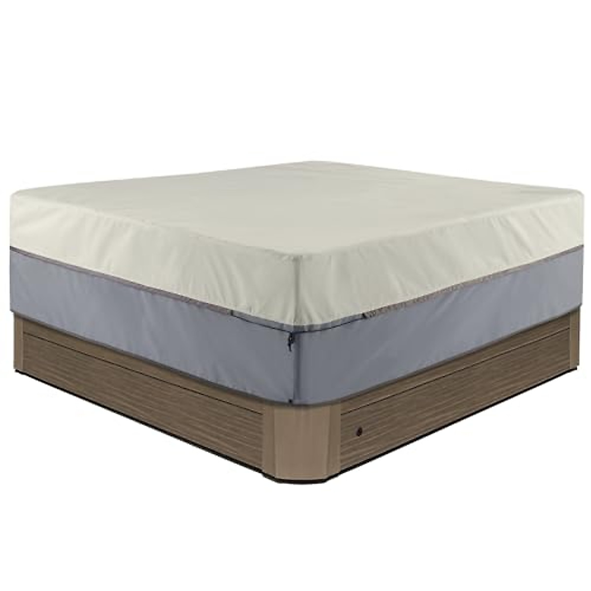STEECA Waterproof Hot Tub Cover Outdoor Square SPA Hard Cover Protector 76 x 76 x 20H inch