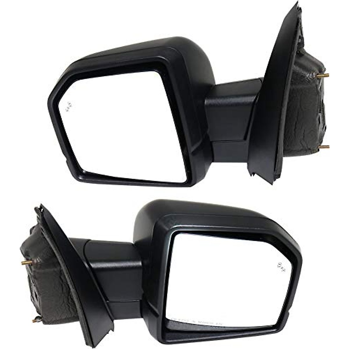 Kool Vue Right Power Heated Mirrors for Ford F-150 2015-2017 Power Fold With Signal Light, Blind Spot Monitor, Memory & Puddle Lamp; Without Auto-Dimming Paintable