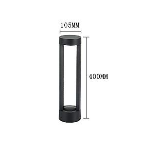 ZZYJYALG Modern Minimalist Lawn Waterproof Column Light Outdoor Aluminum Rust-Proof LED Garden Light Garden Villa Landscape Pillar Light Home Garden Post Lantern