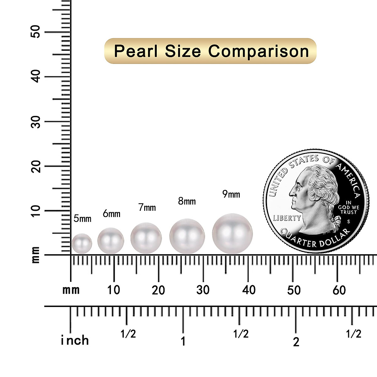 Pearl Stud Earrings for Women 925 Sterling Silver Sensitive Genuine 6mm White Real Round Freshwater Cultured Pearls Everyday Earrings Studs Ladies