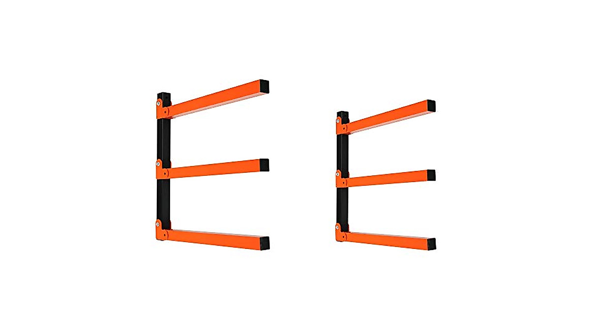 Wallmaster Metal Lumber Storage Rack - Heavy-Duty Wall Organizer