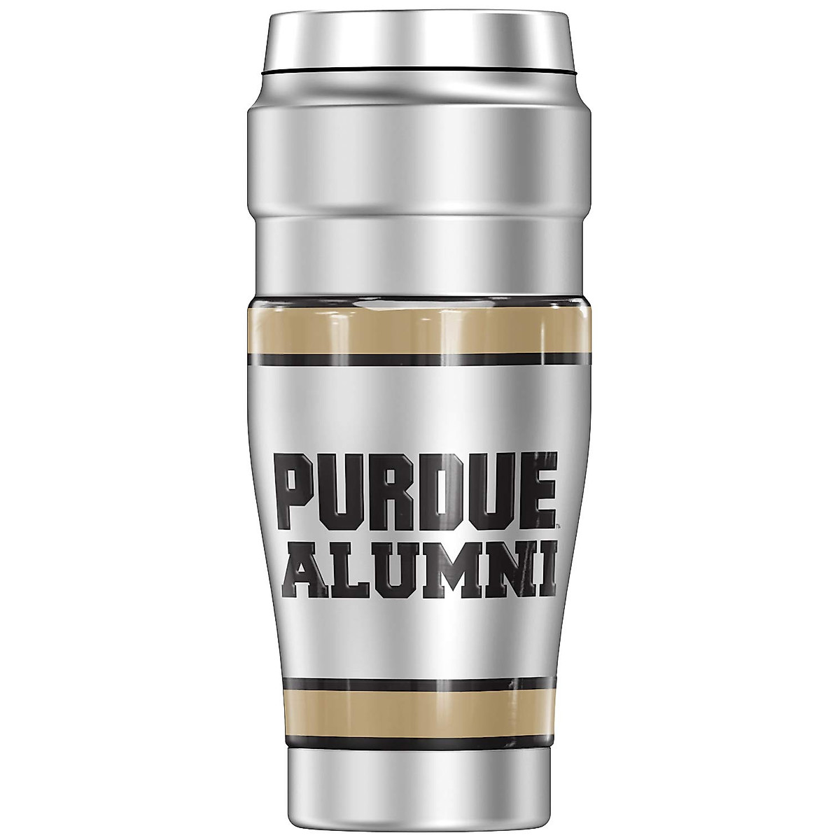 THERMOS Purdue University Alumni STAINLESS KING Stainless Steel Travel Tumbler, Vacuum insulated & Double Wall, 16oz