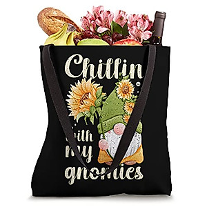 Gnome with sunflower, spring motif with garden gnome Tote Bag