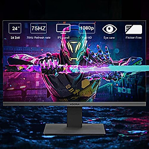 Dell Gaming PC Desktop Computers with 24 Inch Koorui Monitor Bundle, GT 1030 2GB GDDR5, Intel Core i7-6700,16GB Ram 512GB SSD, Built-in WiFi Ready, Windows 10 Pro, Altec RGB Keyboard Mouse (Renewed)
