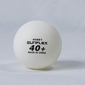Sunflex Hobby Table Tennis Balls Pack of 12 Ping Pong Balls - Plastic 40+ Table Tennis Recreational Training Balls - Available in Two Colors - White and Orange