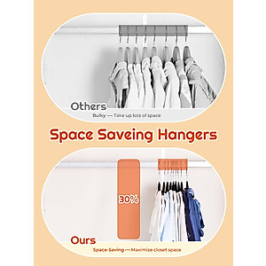 HOUSE DAY Kids Velvet Hangers 50 Pack, Durable Big Kids Hangers 14 Inch Hangers for Youth, Non Slip Kids Felt Hangers, Cute Childrens Hangers for Closet, Kids Black Hangers