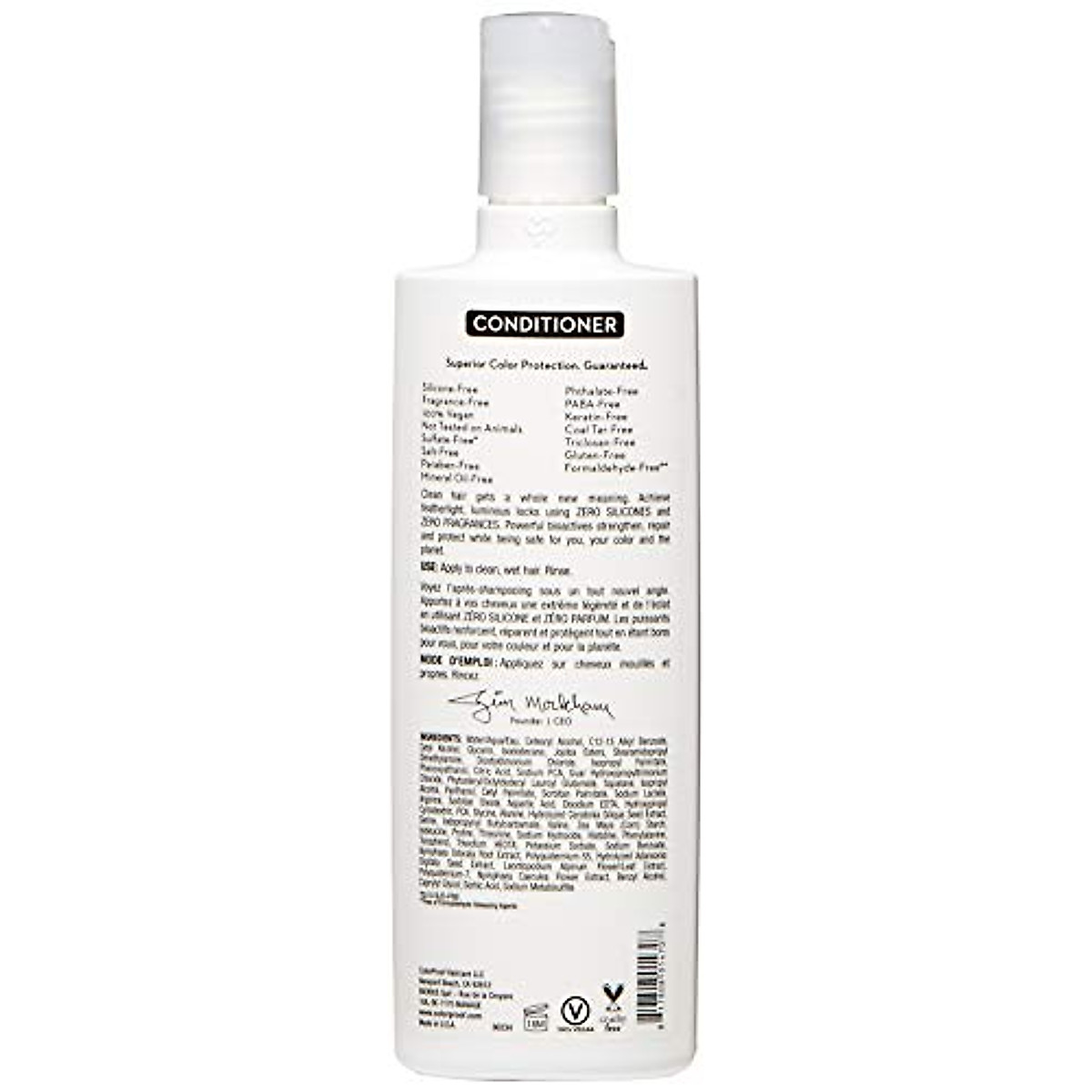 ColorProof SuperSheer Clean Conditioner, 8.5 Fl Oz Fragrance-Free, Color-Safe, Vegan, Sulfate-Free, Silicone-Free, Unisex - Professional Hair