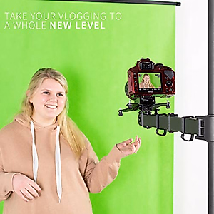 VIVO Universal VESA Adapter Bracket Kit for DSLR Cameras/Camcorders, 1/4 inch Mount, Photo and Video Shooting, Attaches to Monitor Stands for Overhead Placement, 75x75mm and 100x100mm, MOUNT-V00CAM