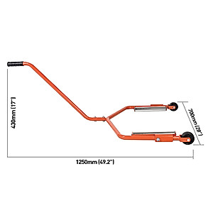 PONO Tire and Wheel Cart, Tire Dolly 280 LBS Load Capacity Wheel Dolly Truck Tire Moving Tool Heavy Duty Cart, Easy to Use Tire Lifting Tool
