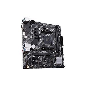 ASUS PRIME A520M-K AMD AM4 (3rd Gen Ryzen) Micro-ATX motherboard (ECC memory, M.2 support, 1Gb Ethernet, M.2, USB 3.2 Gen 1 Type-A,HDMI 2.1 4K@60Hz, D-Sub)